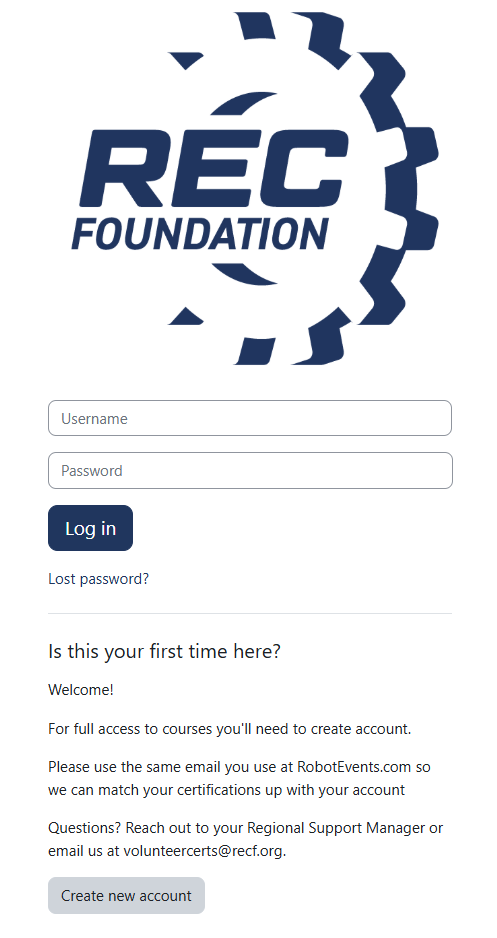 Navegación por el material de capacitación de RECF en training.recf.org – VIQRC